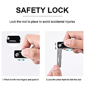 SHIELDON Lileep Multitool Knife, Swiss Style Army Pocket Knife, All in One Tool for Every Day Carry Use