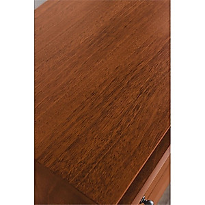 Alpine Furniture Flynn Nightstand, Acorn, 28 x 15 x 26