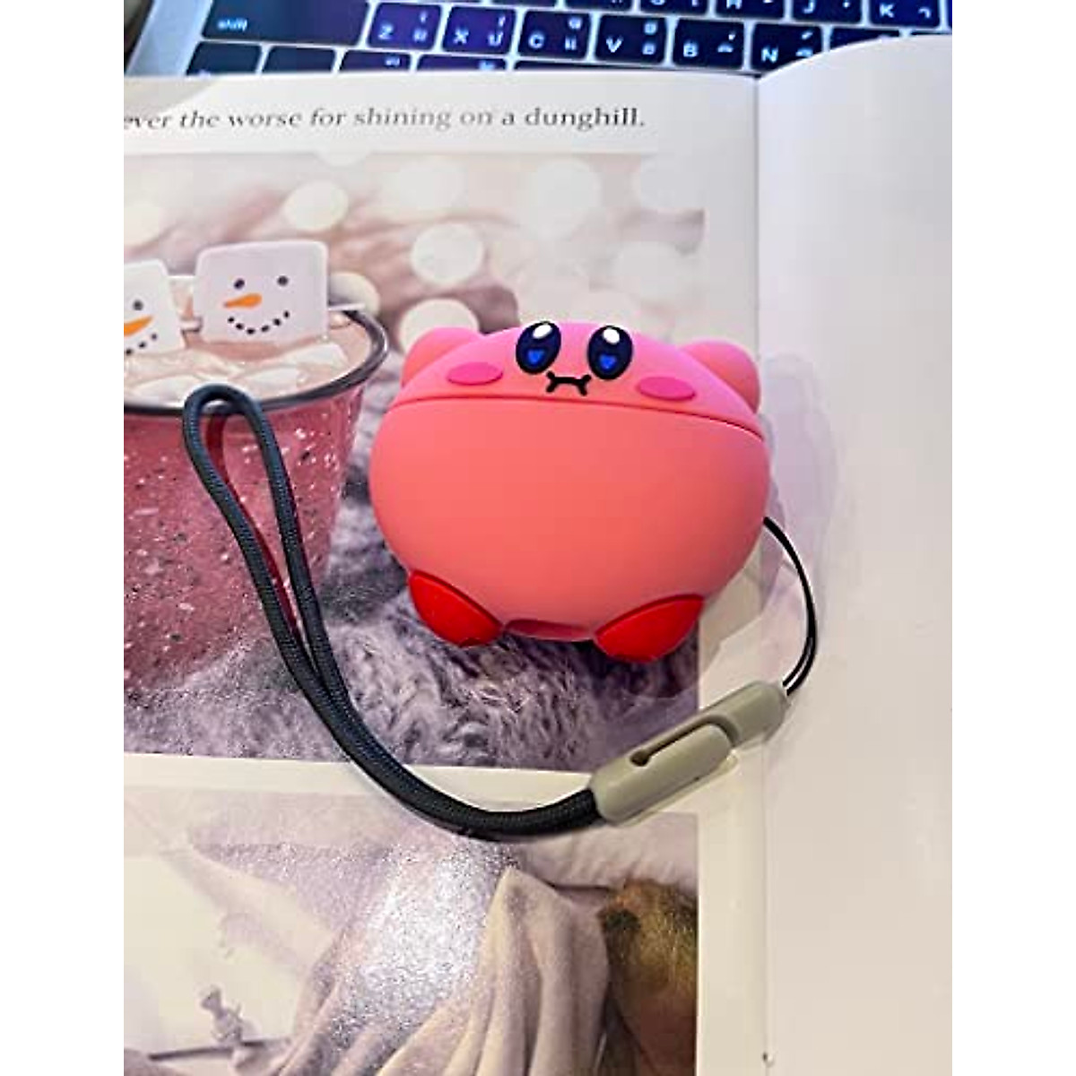 Cartoon Case Design for Apple AirPods Pro (2nd Generation) 2022 Version Adorable Case Soft Silicone Cover Silicone Shockproof Case Anti-Fall Case for Airpod Pro2 Case (Pink Monster)