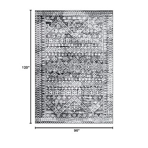 nuLOOM Transitional Moroccan Frances Area Rug, 8x10, Grey