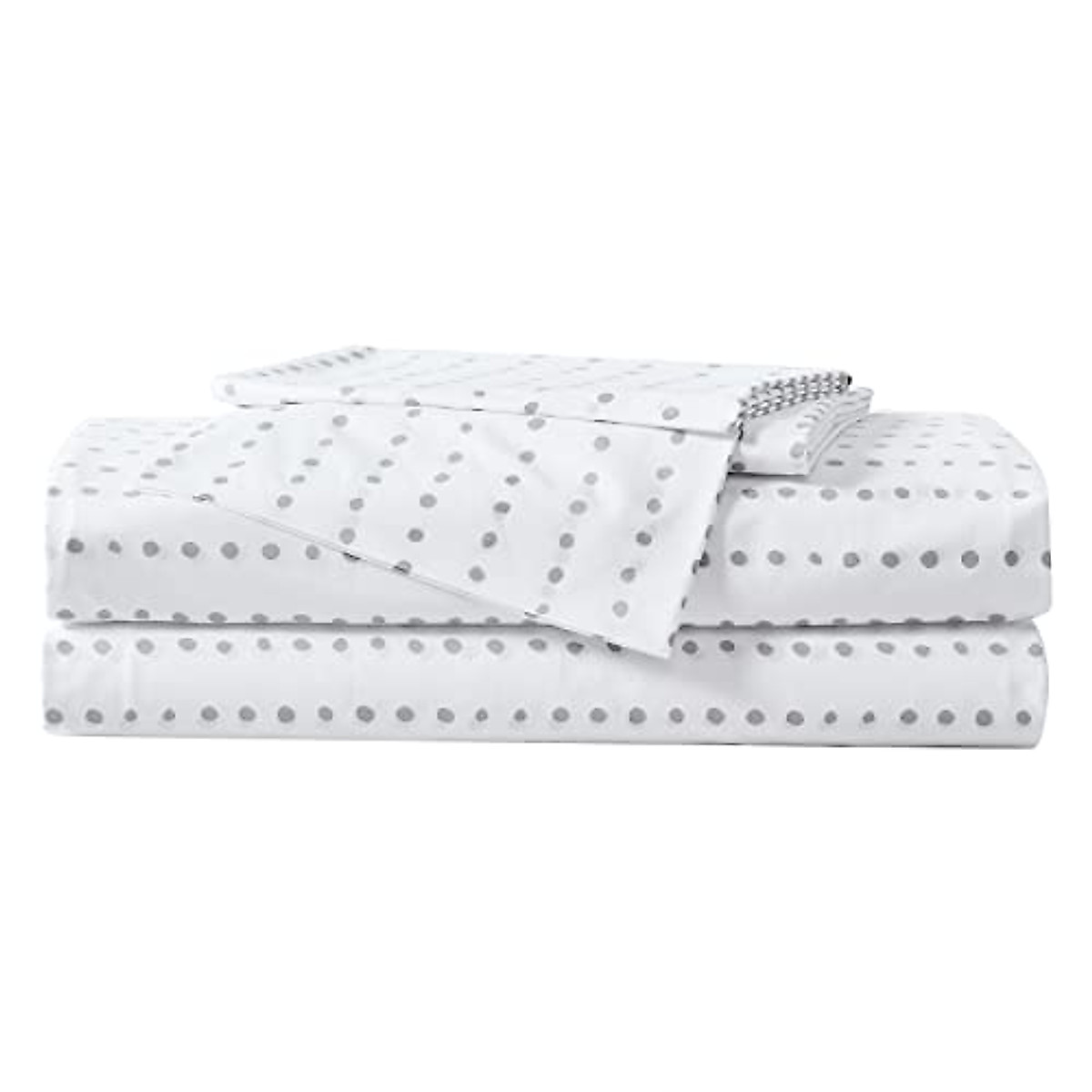 City Scene - Queen Sheets, Cotton Percale Bedding, Crisp & Cooling Home Decor (Radius Charcoal, Queen)