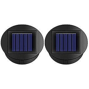 ZNYCYE 2 Pack Solar Light Replacement Top(Top Size 2.76 in, Bottom Size 3.15 in) Waterproof Solar Light Replacement Kit for Outdoor DIY Hanging Lanterns(Warm White LED)