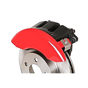 MGP Caliper Covers - Brake Caliper Covers 2011-2019 Ford Explorer (HD Brakes) Front and Rear Set - Explorer Logo - Red