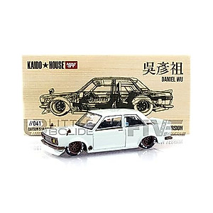 Datsun 510 Street Tanto V1 White (Designed by Jun Imai) Daniel Wu x Kaido House Special 1/64 Diecast Model Car by True Scale Miniatures KHMG041