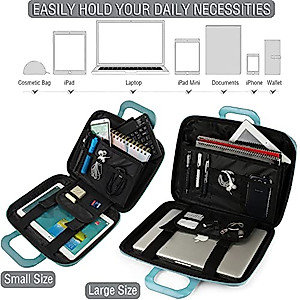 ROXIE Leather Laptop Shoulder Messenger Bag Briefcase Sleeve for ASUS ZenBook 13 Chromebook Flip 14, VivoBook S14, ROG Zephyrus G14