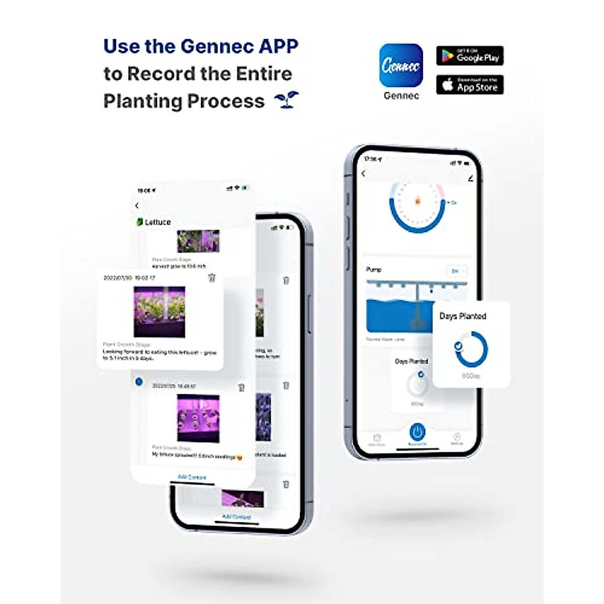 iDOO WiFi Hydroponics Growing System with APP Controlled, Indoor Herb Garden with Pump, Auto-Timer Smart Garden, LED Grow Light for Home Kitchen Gardening, 8 Pods Germination Kit, Height Up to 13.6"