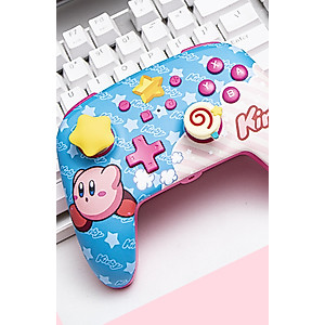 Switch Pro Controller Thumb Grips, Kirby Thumb Grip Caps Compatible with Switch Pro Controller, PS5 Controller, PS4 Controller, Xbox Controller, etc