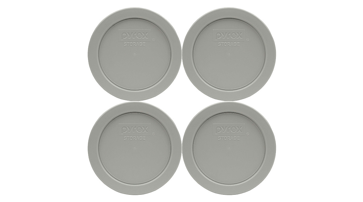 Buy Pyrex 2-Cup Jet Gray Food Storage Lids - Set of 4