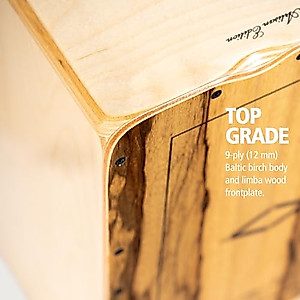 Meinl Percussion Artisan Edition Cajon with Internal Strings for Snare Effect and Forward Facing Ports, Limba/Baltic Birch — Made in Spain — Cantina Line, 2-Year Warranty (AECLLI)