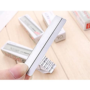 Forever one 20Pcs Single Edge Razor Blade Steel Industrial Razor Blades Disposable Straight Razor Blades for Men and Women