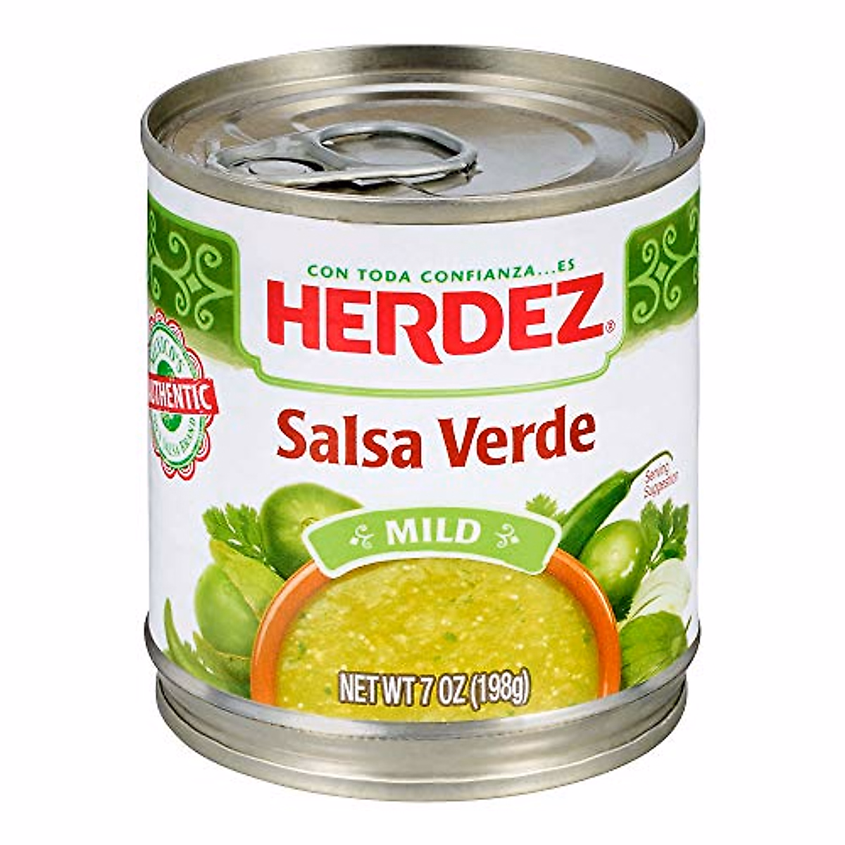 Herdez Salsa Verde, Mild, 7 oz