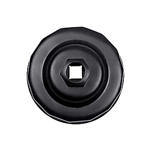 iBetter 65mm 14 Flute Cup Style Oil Filter Wrench, Black, Steel