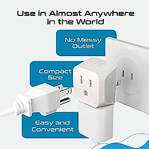 Ceptics World Travel Adapter Set - 2 in 1 USA to Europe, Asia, Africa, India, Japan, Australia, Brazil, China, Israel and more - 11 Pack - Safe Grounded - Works with Cell phones, Laptops, Chargers