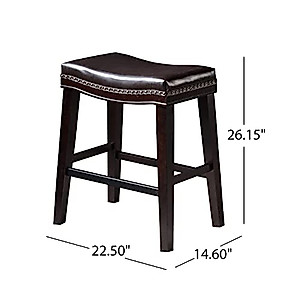 Christopher Knight Home Kainu Counter Stool, Dark Brown