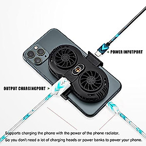 Phone Cooler, Cellphone Radiator with Dual Semi-Conductor Cooling Chip, Mobile Phones with a Width of 6 to 8 cm for Tiktok Live Streaming, Outdoor Vlog, Mobile Gaming.