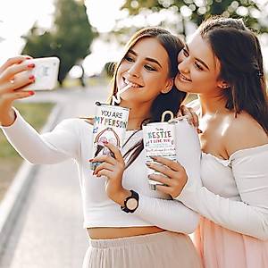 COOILELISOSY Best Friend Gift for Women Female-Sister Gifts from Sister,Sister in Law-Inspirational Friends Birthday Gifts-Stainless Steel Insulated Travel Mug-Friendship Wine Tumbler 20oz