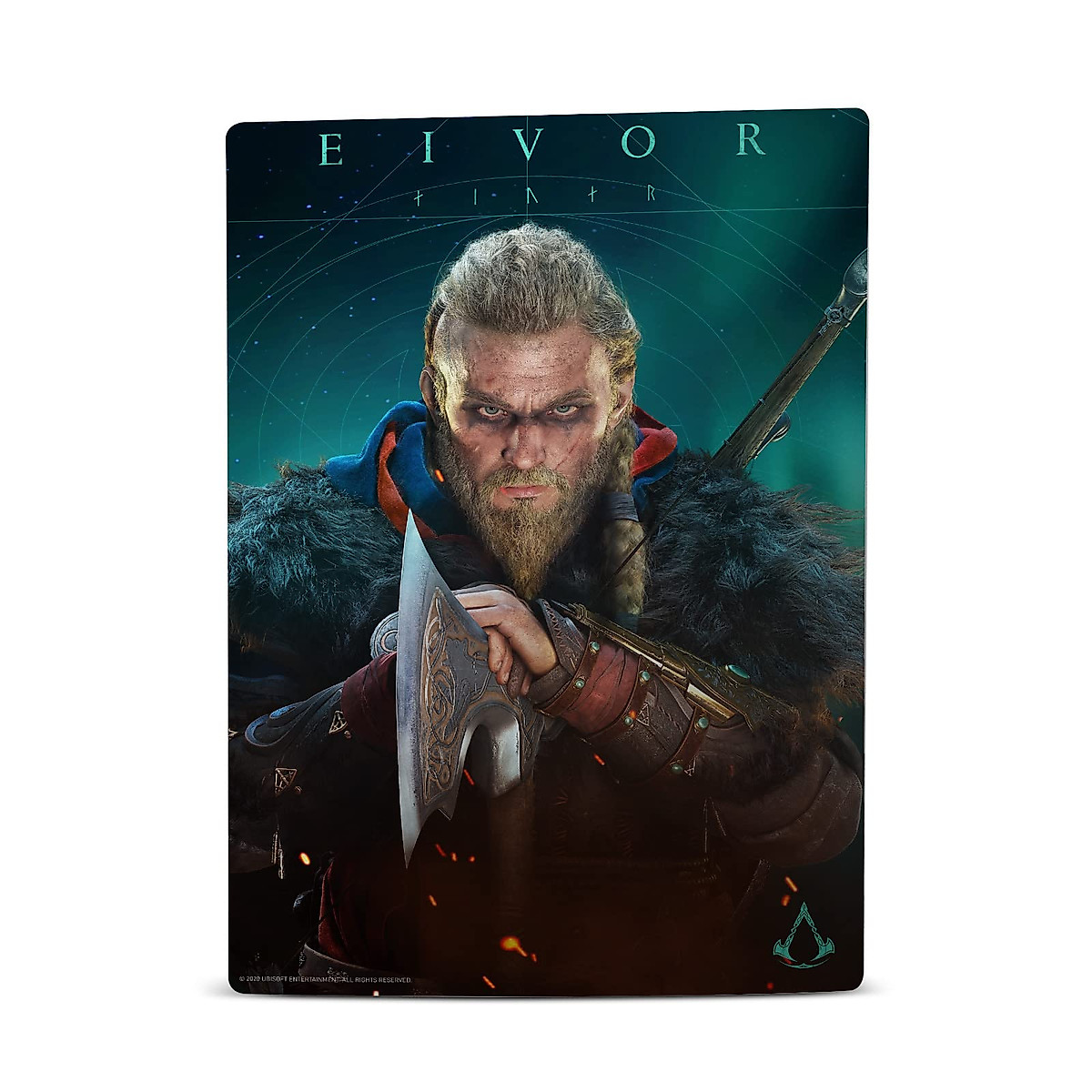 Head Case Designs Officially Licensed Assassin's Creed Male Eivor Valhalla Key Art Matte Vinyl Faceplate Sticker Gaming Skin Decal Cover Compatible With Sony PlayStation 5 PS5 Disc Edition Console