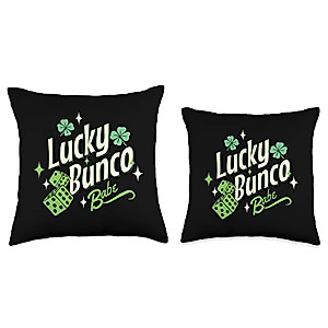 Lucky Bunco Bunco St. Patrick's Day Babe Throw Pillow, 16x16, Multicolor