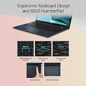 ASUS Zenbook S 13 OLED 13.3” 2.8K OLED Touch Display, AMD Ryzen 7 6800U CPU, Radeon Graphics, 16GB RAM, 1TB SSD, Windows 11 Pro, NumberPad, Fingerprint, Ponder Blue, UM5302TA-XB76T