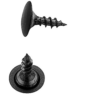 Persberg 100pcs Screw Caps Black Covers, Self-Tapping Waterproof Screw Cap Cover for Phillips Screws, Suitable for Wall mounting Photo Frame Decoration Kitchen Cabinet wardrobes Home Furniture (254)