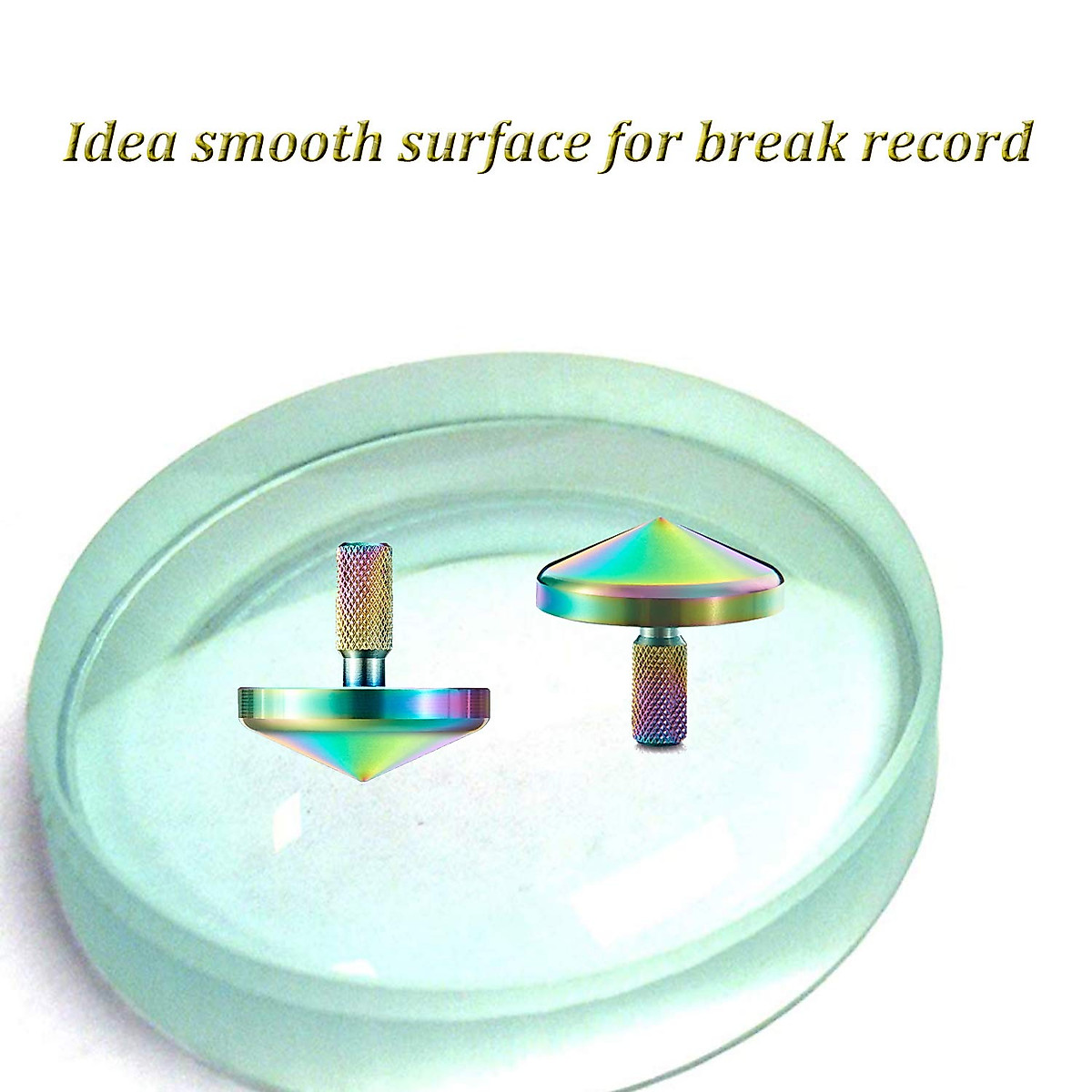 Colorful Metal Spinning Top Stainless Steel Precision Gyroscope Anti-Gravity Spinner Top Perfect Balance Desktop Toy, Unique Gift for Men/Adults