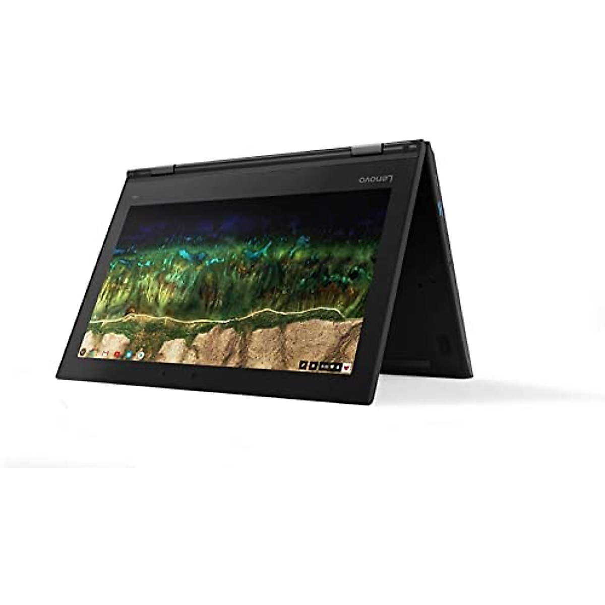 Lenovo 500e Chromebook 2-in-1 Laptop, 11.6in HD Touch, Intel Celeron N3450, 4 GB RAM, 32GB eMMC Drive, Webcam, Chrome OS NO Pen (Renewed) (No Pen)