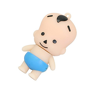 4GB Baby Shape Flash Drive USB Flash Drive Memory Stick Thum Drive USB Drive USB Flash Disk U Disk Pen Drive USB Disk Flash Memory External Storage USB Stick PenDrive (Blue)