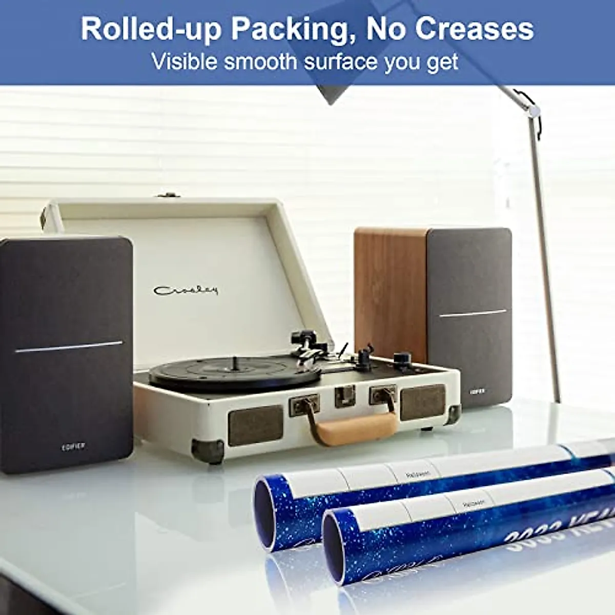 32" x 48" 2023 Wall Calendar Dry Erase - Large Blue Starry Sky Calendar Wet & Dry Erasable Laminated 12 Month Annual Yearly Planner, Reversible, Horizontal/Vertical (2023 Wall Calendar)