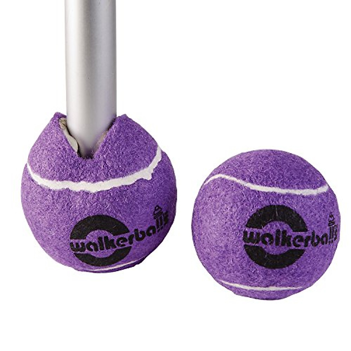 MABIS Pre-Cut Walker Glide Balls, Purple, One Pair