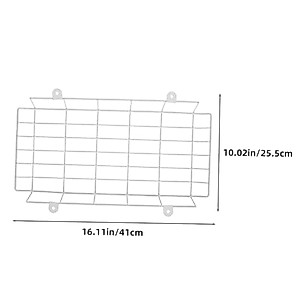 TINEASUR 2pcs School Evacuation Sign Emergency Sign Covers Emergency Light Damage Stopper Exit Sign Damage Stopper Exit Sign Protective Guard Exit Sign Damage Cage LED Exit Sign White Iron