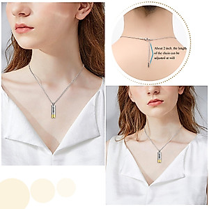 Oinsi Shotgun Shell Cremation Jewelry Urn Necklace For Ashes Of Loved Ones -Dad/Mom/Son/Grandma/Grandpa Cylinder Memorial Locket Pendant Necklace (Grandpa)