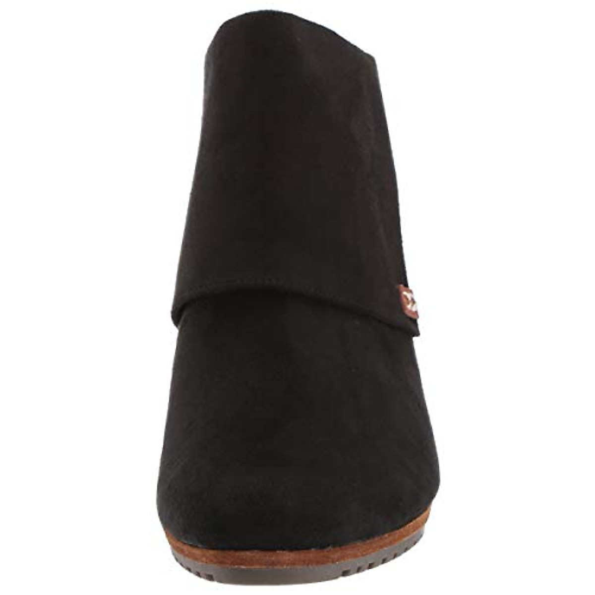 Dr. Scholl's Shoes womens Create Ankle Boot, Black Microfiber, 8.5 US