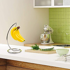 Banana Tree Hanger, Stainless Steel Banana Hanging Bracket Wire Banana Tree Stand,Fruit Bowl For Kitchen Counter, Keep All Your Bananas Fresh