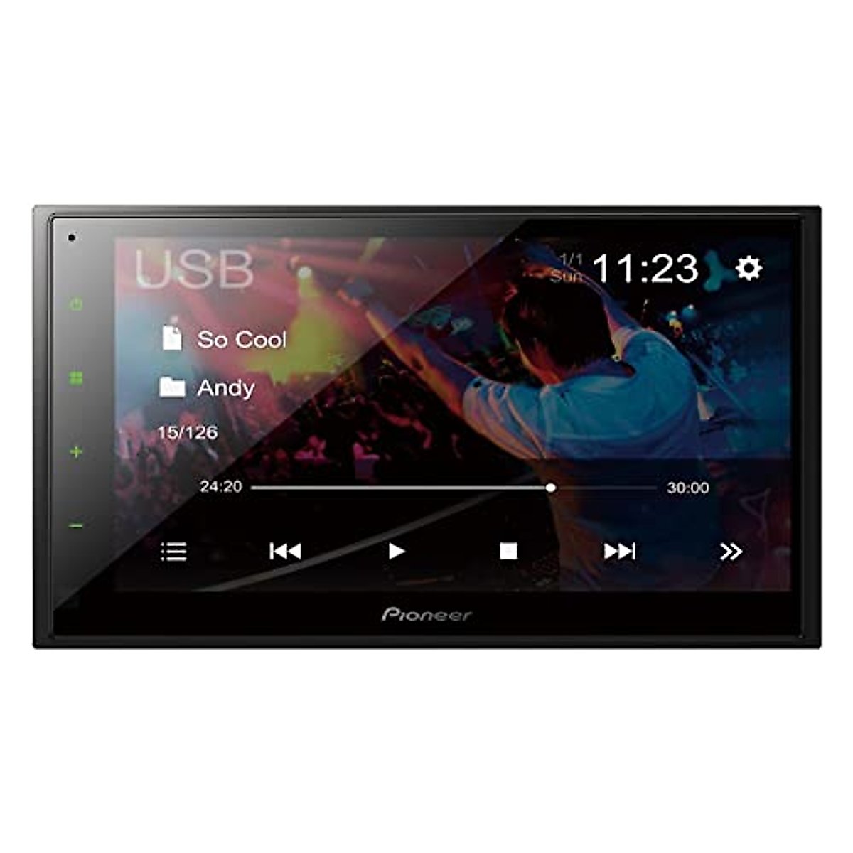 Pioneer 6.8 Double DIN Touchscreen Display, Apple iPhone and Android Music Support, in-Dash Bluetooth USB Digital Multimedia Car Stereo Receiver