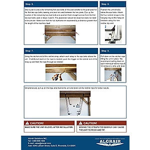 ALORAIR Hanging Kits for Crawl Space & Basement Dehumidifiers, Easy Way to Raise and Lower dehumidifier, Helps reduce noise and vibration of the unit