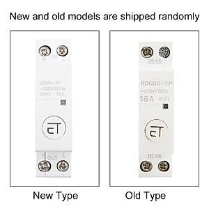 Smart Breaker 1P AC230V IP20 Intelligent Circuit Breaker Remote Control Miniature Circuit Breakers Switch Overload for Distribution Box (1P 16A)