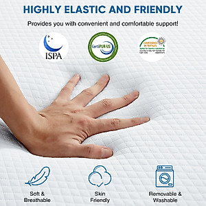 OLIXIS Tri-fold Memory Foam Mattress - 4 Inch Full Size Portable Floor Bed, Foldable Mat for Kids and Adults, Collapsible and Washable Cover with CertiPUR-US Certified, for Travel & Camping & Yoga