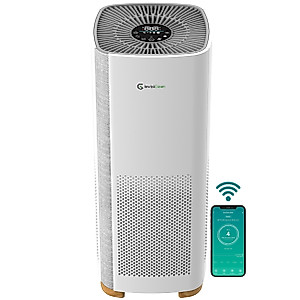 Air Purifiers for Home, Large Room Covers 1500 Ft², H13 Medical Grade True HEPA Air Filter, Ideal for Allergies, Cat, Dog, Pet, Hair, Pollen, Smoke, Dust, Bedroom Air Filter, WiFi, InvisiClean Bella