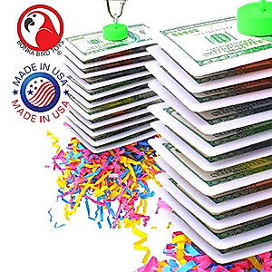 Bonka Bird Toys 1472 Small Poker Shred Bird Toy Parrot cage Craft Cockatiel Parakeet Forage Shred Budgie Accessories Assorted chew Supplies