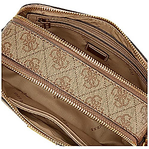GUESS womens Noelle Crossbody Camera, Latte, One Size US