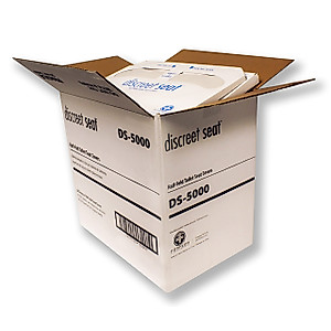 HOSPECO Discreet Seat Half-Fold Toilet Seat Covers, 14.25 X 16.5, White, 250/pack, 20 Packs/carton