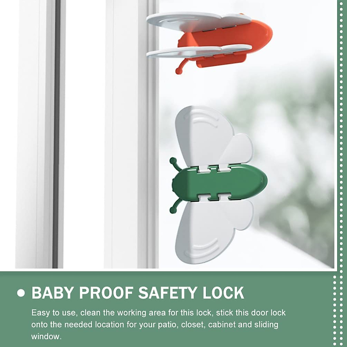 Kisangel 3pcs Door and Window Safety Lock Sliding Door Lock Sliding Glass Door Lock Window Locks Sliding Door Handle Sliding Patio Door Lock Sliding Doors Safety Window Abs Child