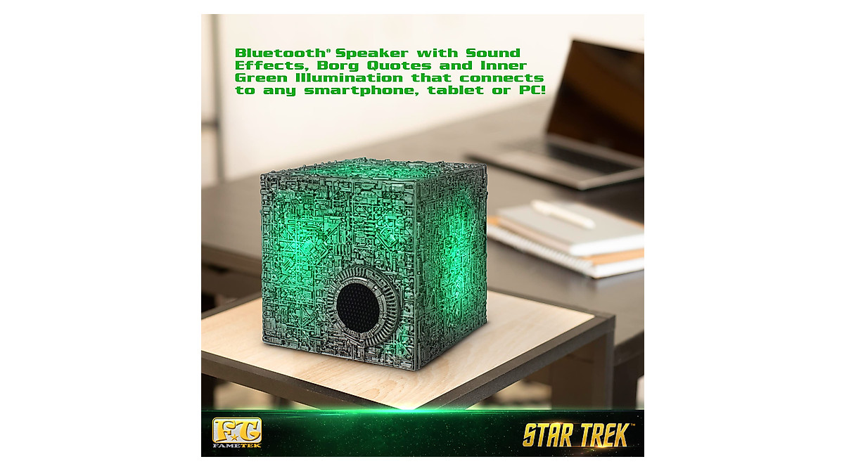 Star Trek Borg Cube Bluetooth Speaker | Iconic Design & Rich Sound