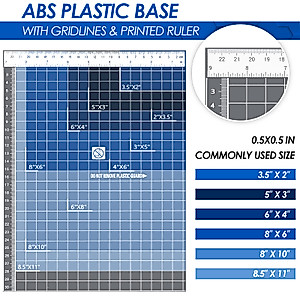 MROCO Paper Cutter 12" Cut Length Paper Trimmer, Guillotine Trimmer with 12 sheet Capacity Paper Cutting Board, Heavy Duty Guillotine Paper Cutters and Trimmers for Cardstock Paper Crafts Paper Slicer