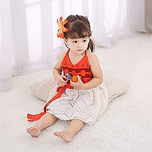 Baby Girls Princess Dress Costume Onesie Romper Bodysuit Halloween Christmas Dress Up (E66,18-24 Months)