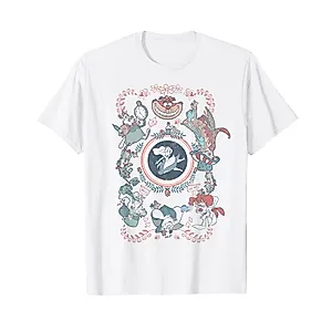 Disney Alice In Wonderland Card Style Mashup T-Shirt