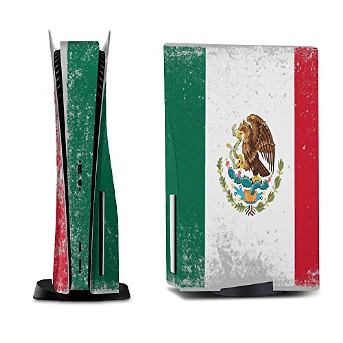 AoHanan Flag of Mexico PS5 Skin Console and Controller Anime Vinyl Cover Sticker Full Set for Playstation 5 Disc Edition