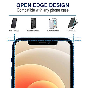 Arae Screen Protector for iPhone 12 / iPhone 12 Pro, HD Tempered Glass Anti Scratch Work with Most Case, 6.1 inch, 3 Pack