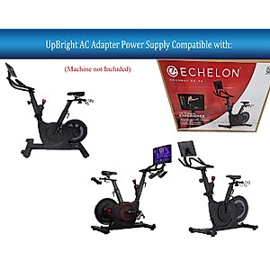 OEM UL Genuine Parts 12V AC/DC Adapter Compatible with Echelon Connect EX-4S EX-4S+ EX-4S-10 ECHEX-4S+ ECHEX-4S-10 ECHEX-4S-10-C ECHEX-4S-15-C ECH01-EX4s Spin Exercise Fitness Bike EX4S+ Power Charger