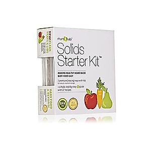 Mumi&Bubi Solids Starter Kit, Two Reusable Baby Food Freezer Storage Trays - Perfect Container for Homemade Baby Food - Each Tray has 21 x 1 oz Cubes, 42 oz Total Capacity